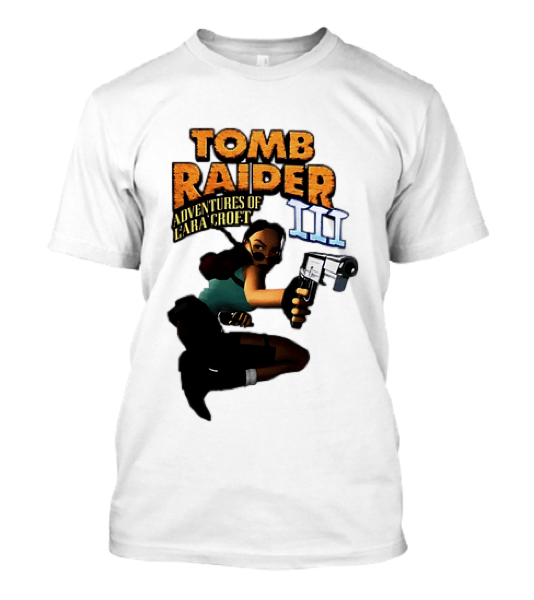 Tomb Raider Adventures Of Lara Croft III Classic Game T-Shirt