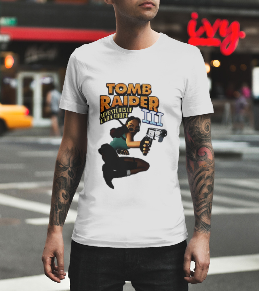 Tomb Raider Adventures Of Lara Croft III Classic Game T-Shirt