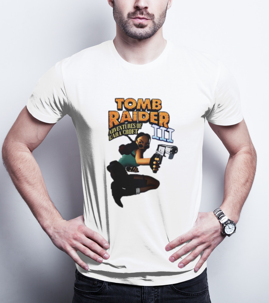 Tomb Raider Adventures Of Lara Croft III Classic Game T-Shirt