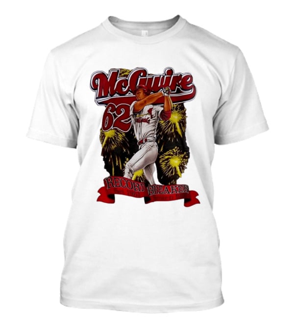 McGuire 62 Record Breaker St Louis Cardinals 1961 Broken 1998 T-Shirt