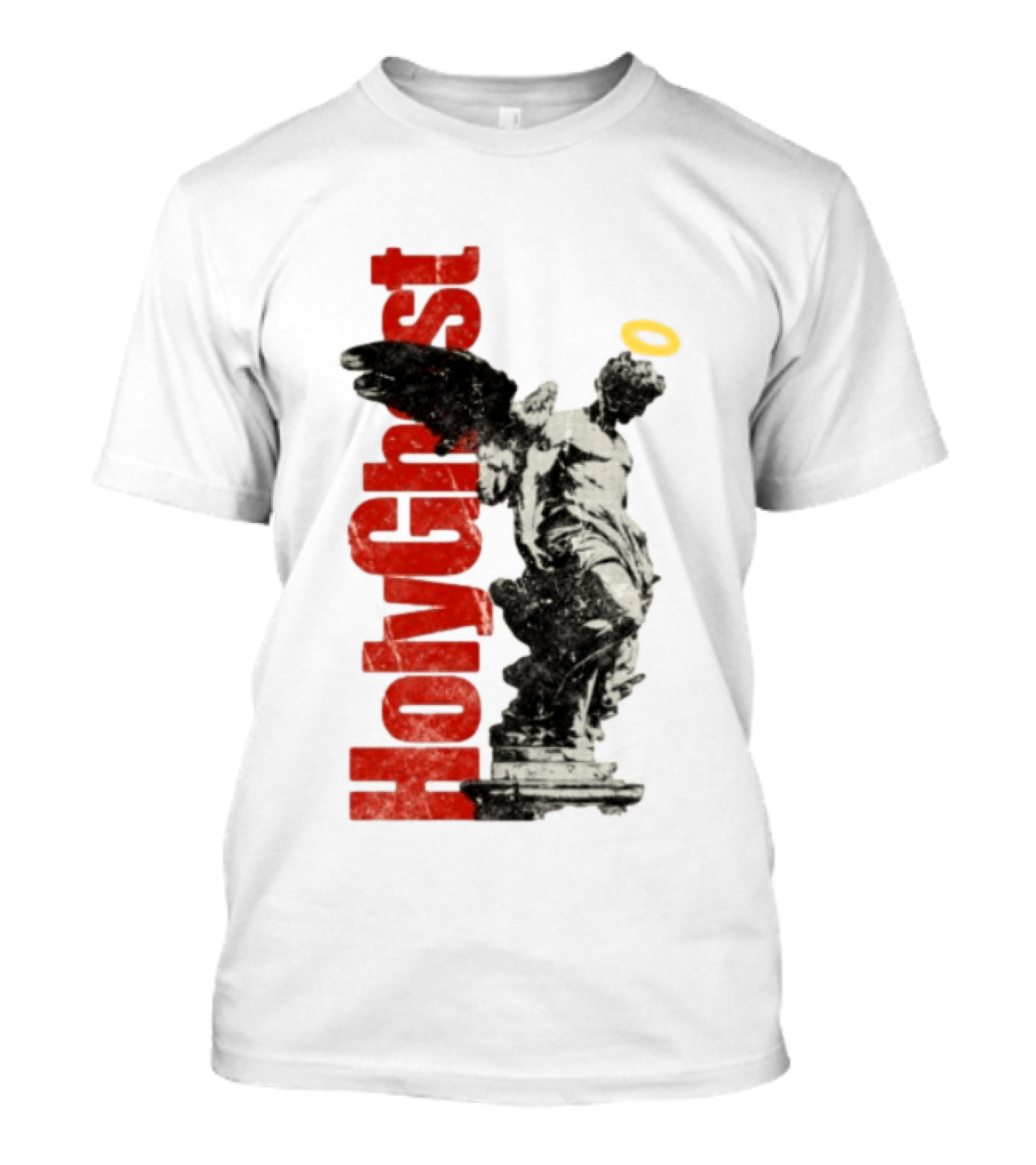 Holy Ghost Halo Statue Winged Angel T-Shirt