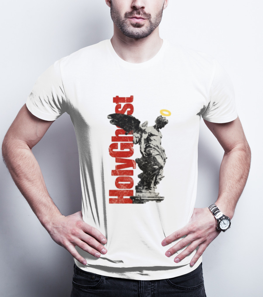 Holy Ghost Halo Statue Winged Angel T-Shirt