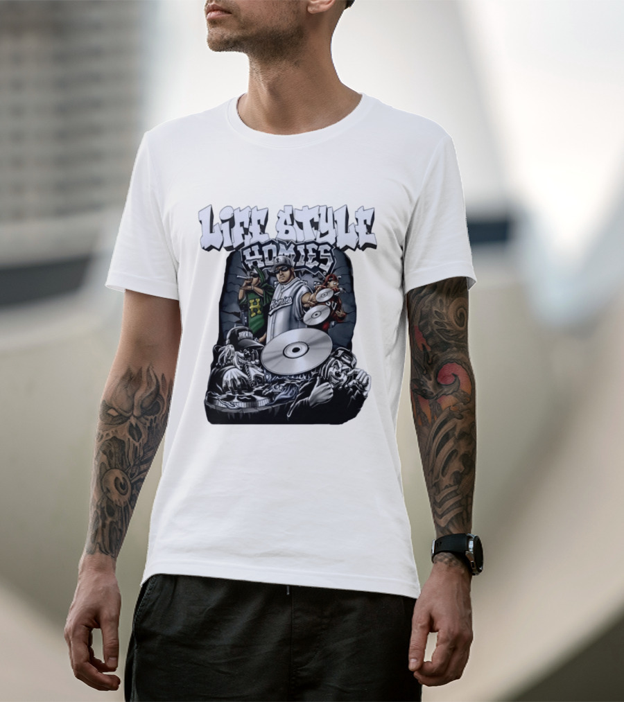 Life Style Homies Hip Hop DJ Rapper Crew T-Shirt