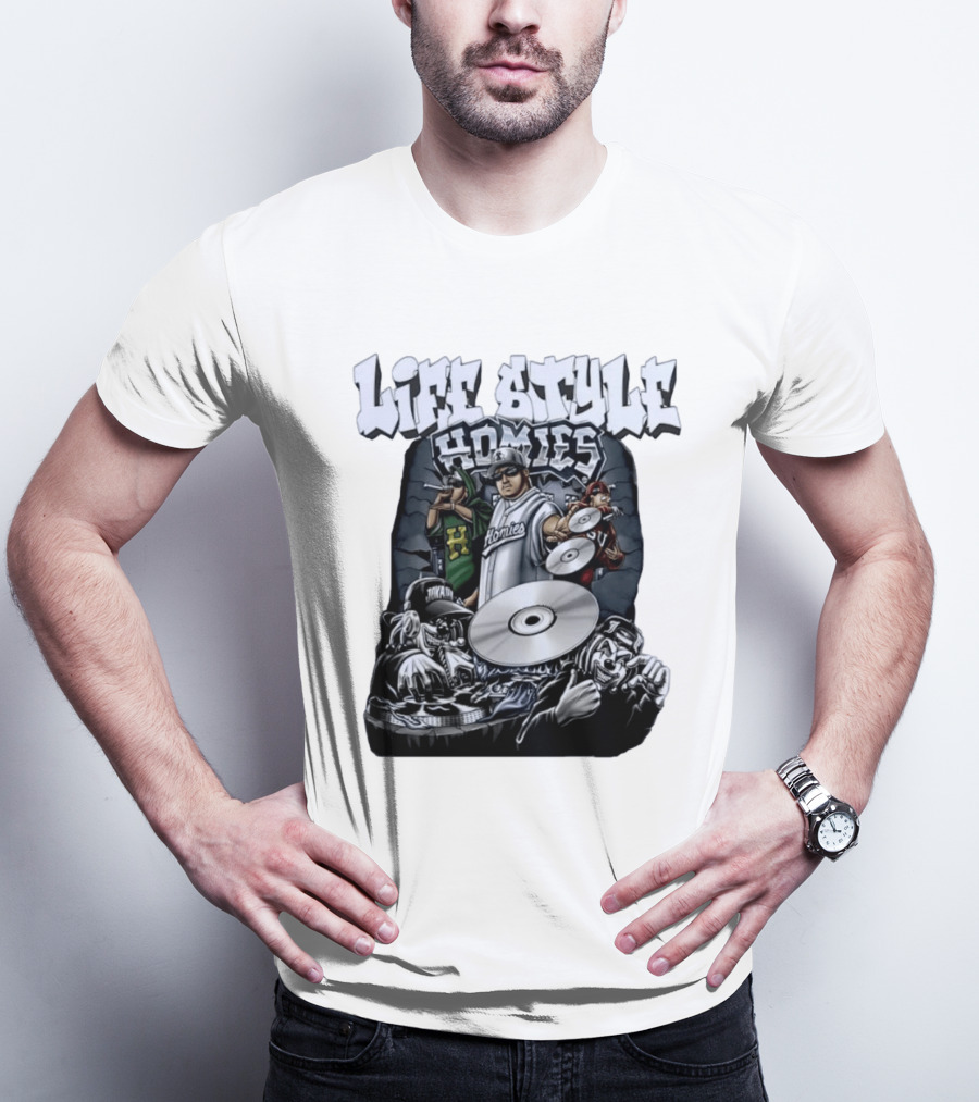 Life Style Homies Hip Hop DJ Rapper Crew T-Shirt