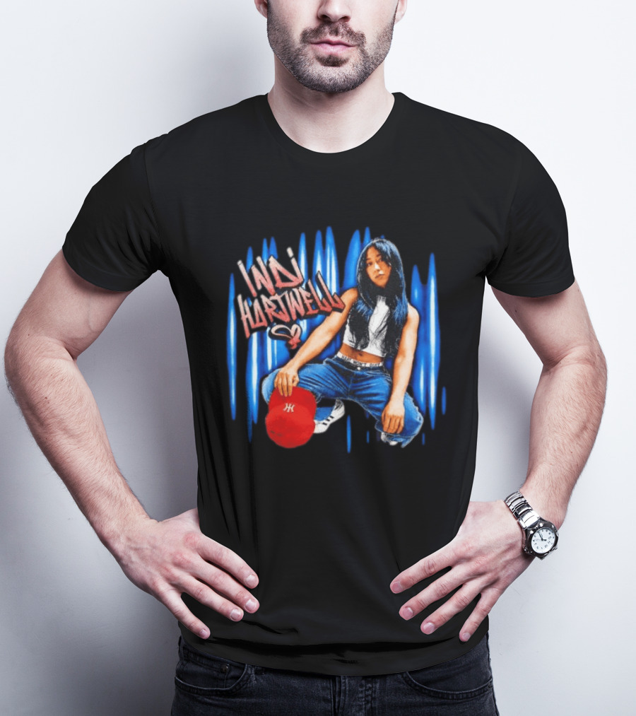 Indi Hartwell WWE NXT Graffiti Style Red Cap Blue Jeans T-Shirt