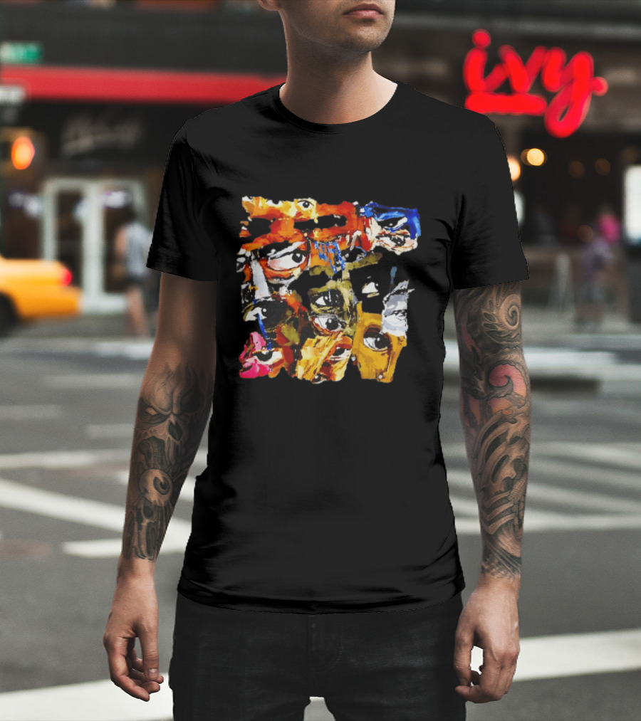 J Cole 4 Your Eyez Only Album Cover Collage Eyes Music T-Shirt