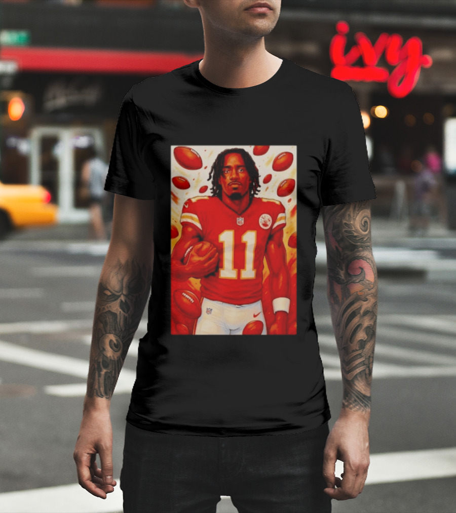 Jalen Royals Kansas City Chiefs Number 11 Football Player With Team Logo And Jersey T-Shirt