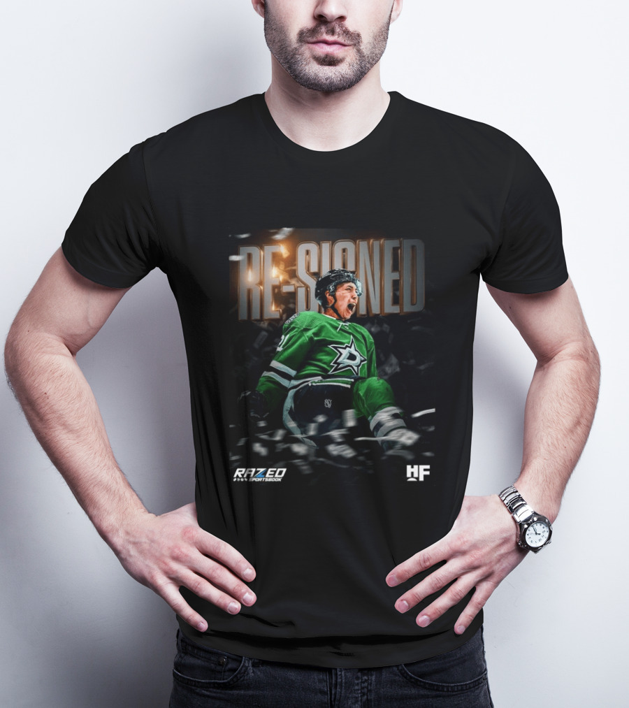 Razed Sportsbook HF Dallas Stars Re Signed Jason Robertson T-Shirt
