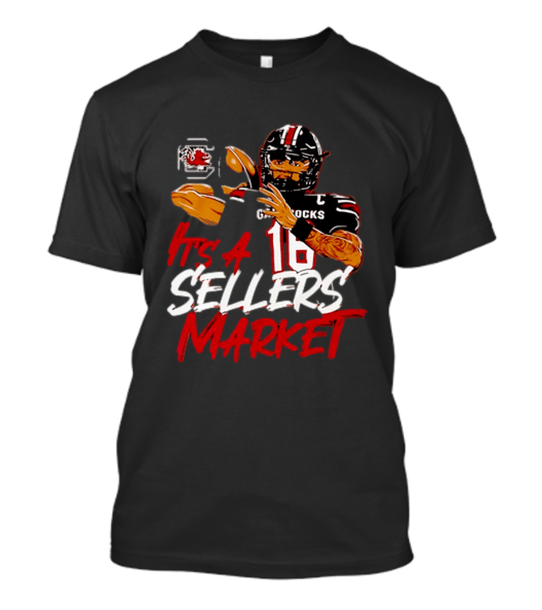 LaNorris Sellers South Carolina Gamecocks Football It's A Sellers Market 18 T-Shirt