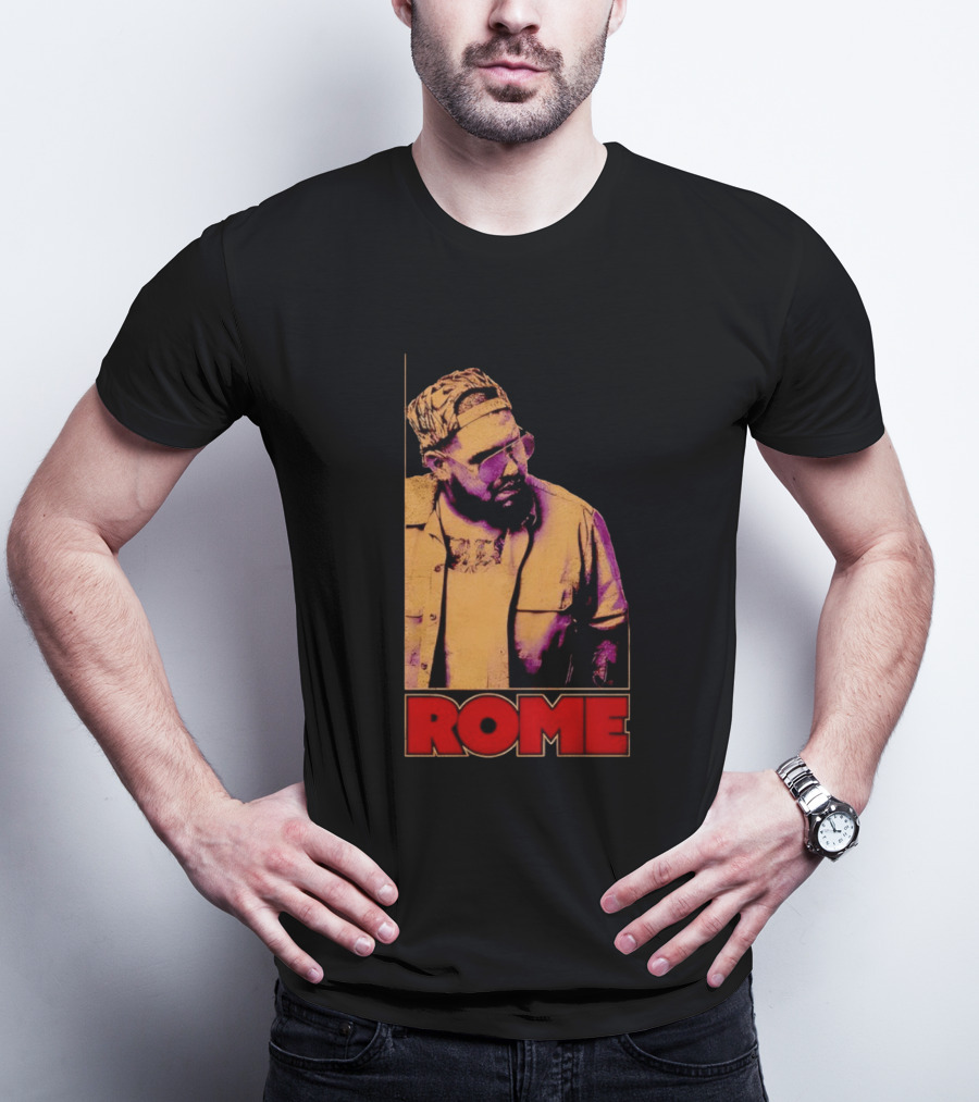 ROME Cap Glasses Style Vintage Vibe T-Shirt