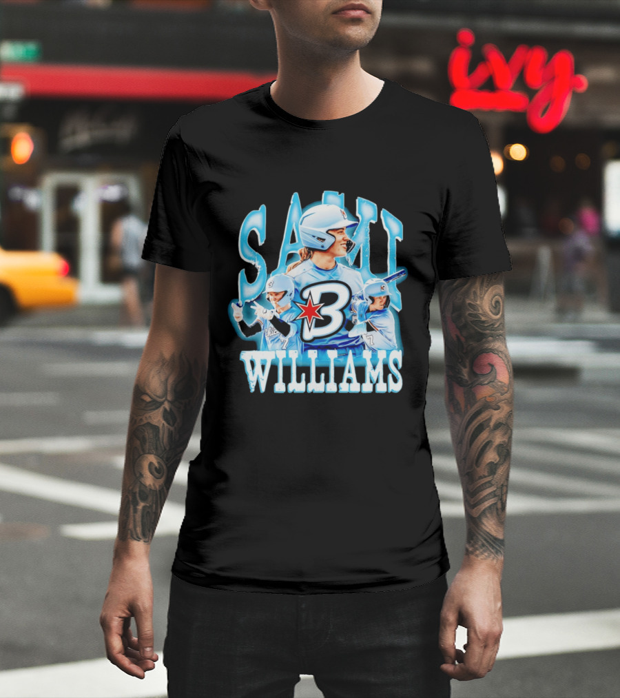 Sami Williams Chicago Bandits Softball Player Star Jersey Number 7 T-Shirt