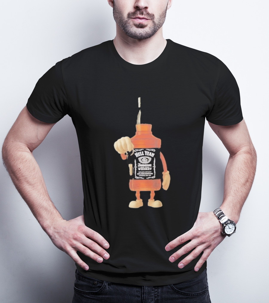 Hell Yeah Tennessee Whiskey Bottle Figure With Car Key T-Shirt
