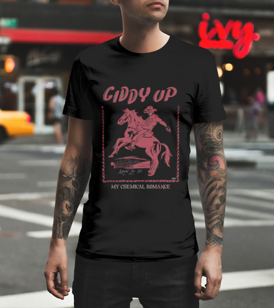 Giddy Up My Chemical Romance 2025 Cowboy T-Shirt