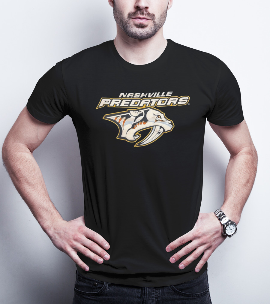 Nashville Predators Hockey Team Logo Official Merchandise T-Shirt