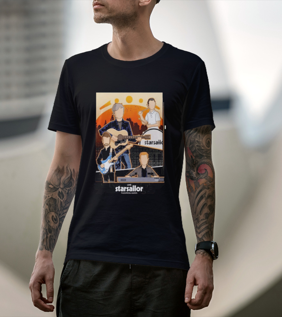 Starsailor Live Plus Special Guests July 25 2026 Old Market Place Warrington Concert Event T-Shirt