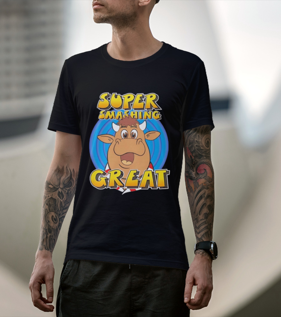 Super Smashing Great Cartoon Bull T-Shirt
