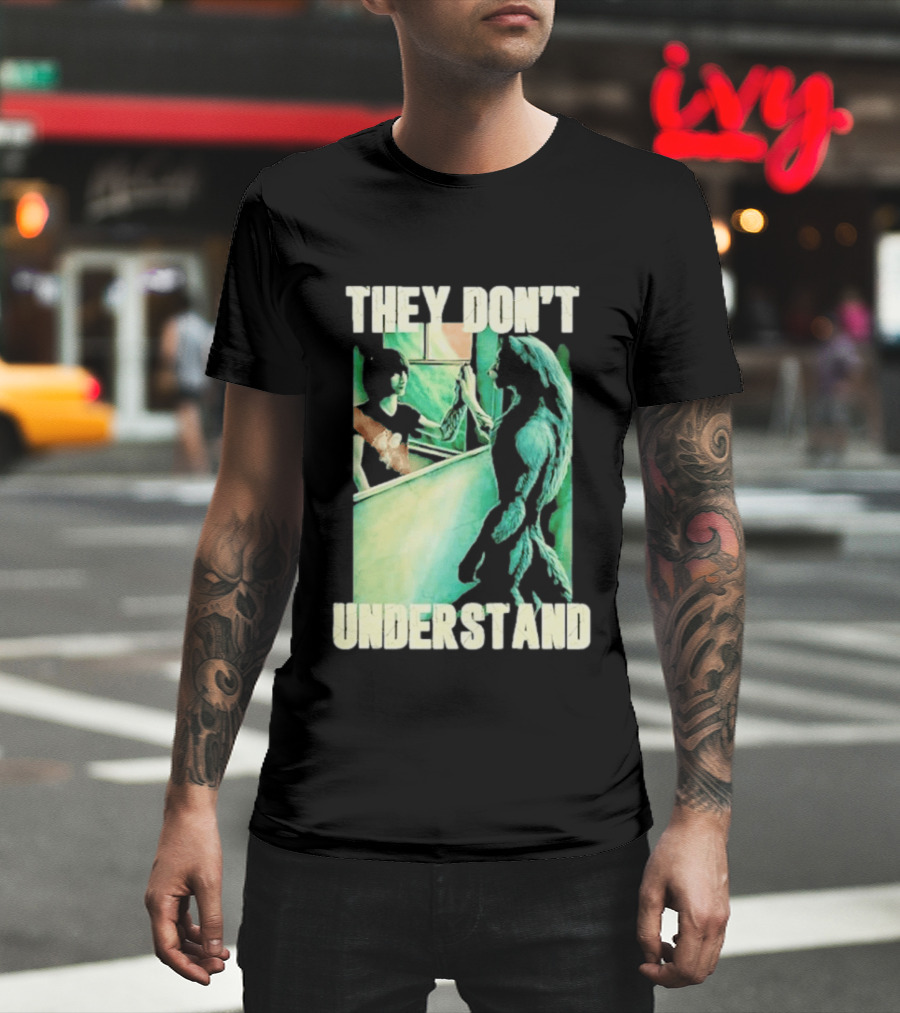 They Don't Understand Werewolf Mirror Reflection T-Shirt