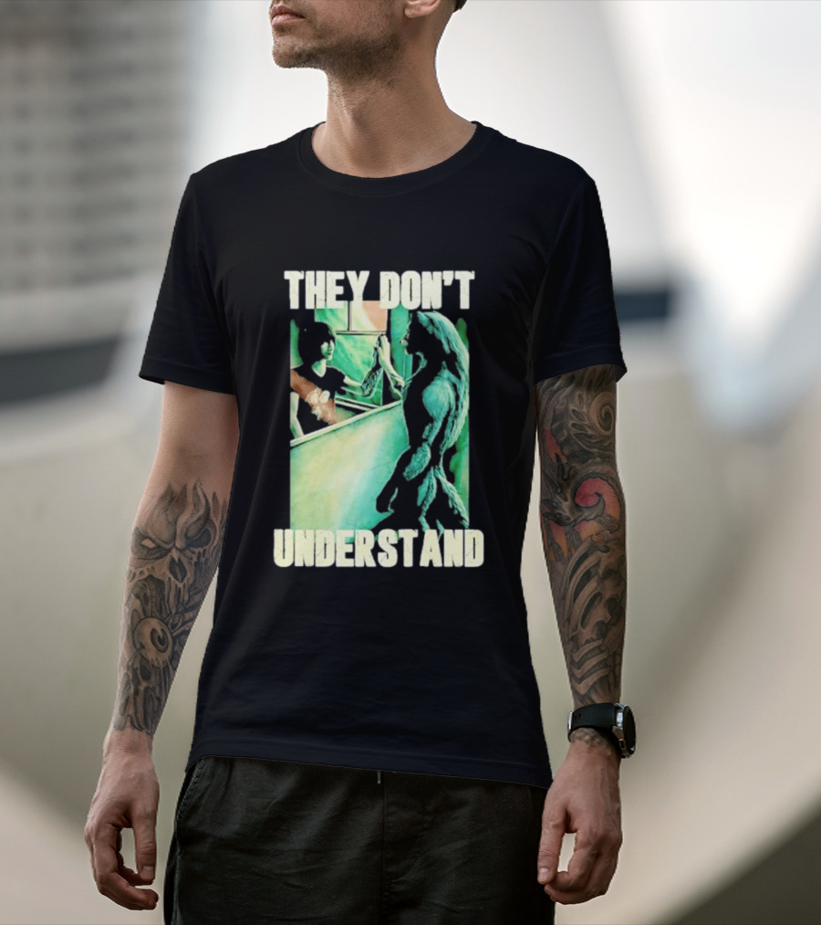 They Don't Understand Werewolf Mirror Reflection T-Shirt