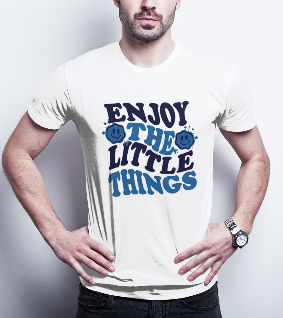 Enjoy The Little Things Smiley Faces T-Shirt