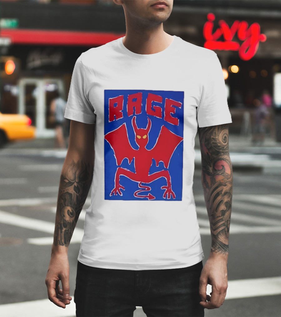 Rage Red Devil Bat Wings Demon T-Shirt