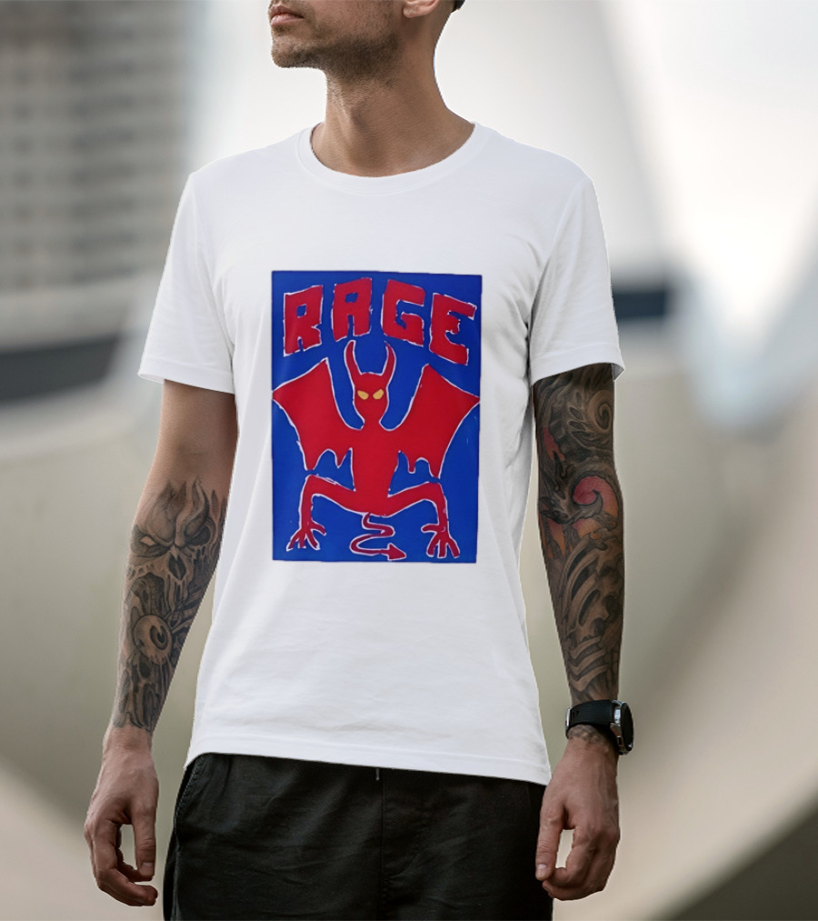 Rage Red Devil Bat Wings Demon T-Shirt