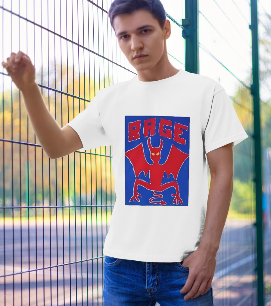 Rage Red Devil Bat Wings Demon T-Shirt