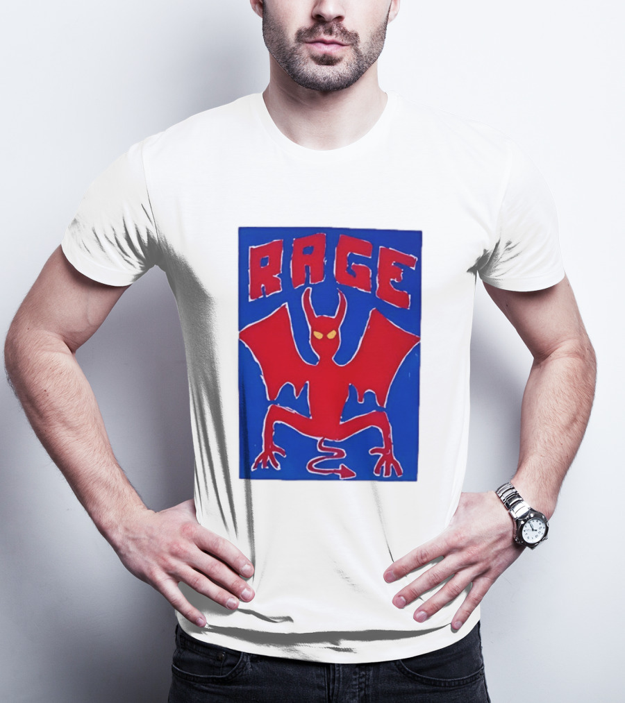 Rage Red Devil Bat Wings Demon T-Shirt