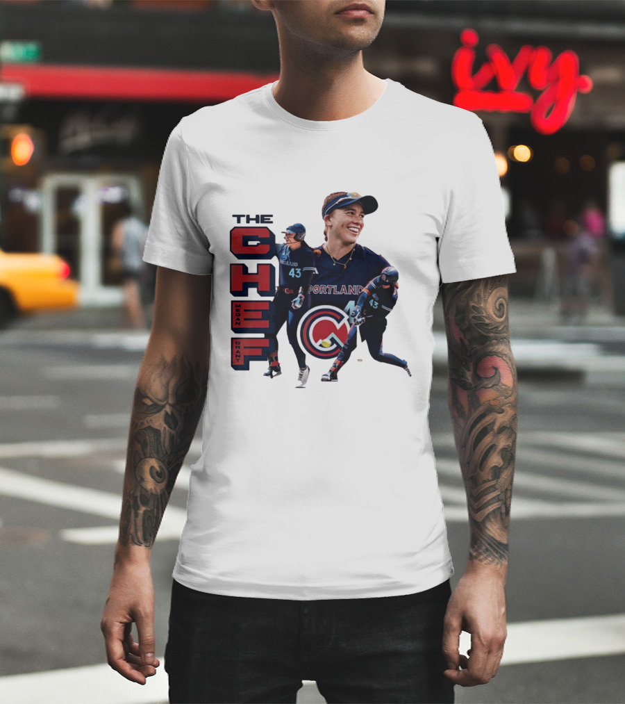 Megan Grant The Chef Portland Cascade Baseball Number 43 T-Shirt