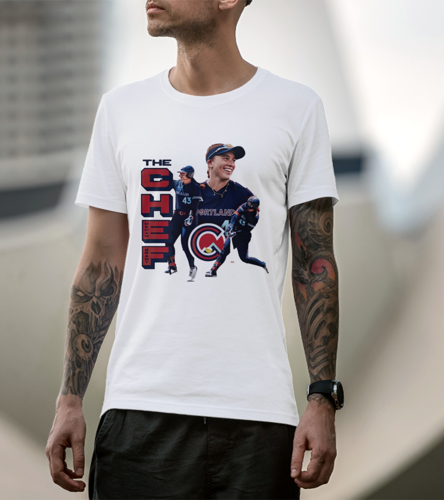 Megan Grant The Chef Portland Cascade Baseball Number 43 T-Shirt