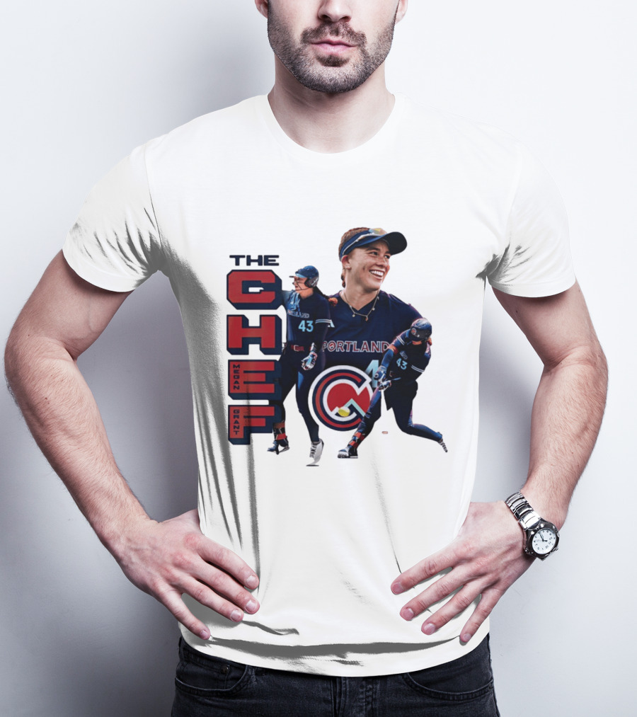 Megan Grant The Chef Portland Cascade Baseball Number 43 T-Shirt