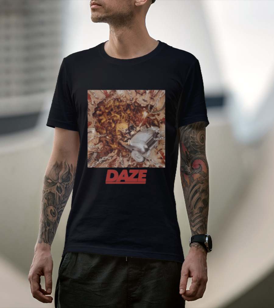 Daze Store Pain Of Truth Shaka Chains And Skeleton Car Rider T-Shirt