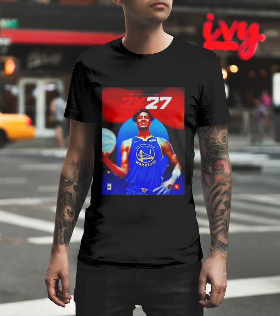 Golden State Warriors NBA 2K27 Rookie Edition Number One Player T-Shirt