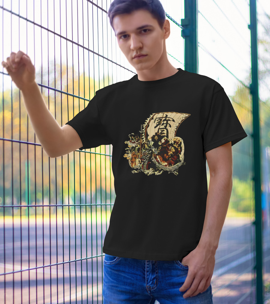 Seven Lucky Gods Japanese Shichi Fukujin Takarabune Treasure Ship T-Shirt