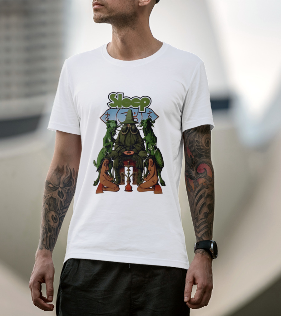 Sleep Band Wizard Hookah Goat Stoner Rock Psychedelic T-Shirt