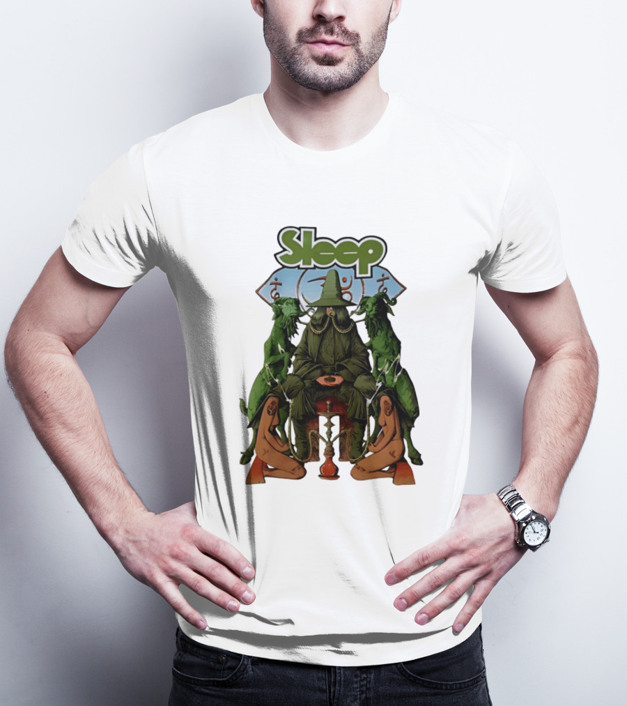 Sleep Band Wizard Hookah Goat Stoner Rock Psychedelic T-Shirt