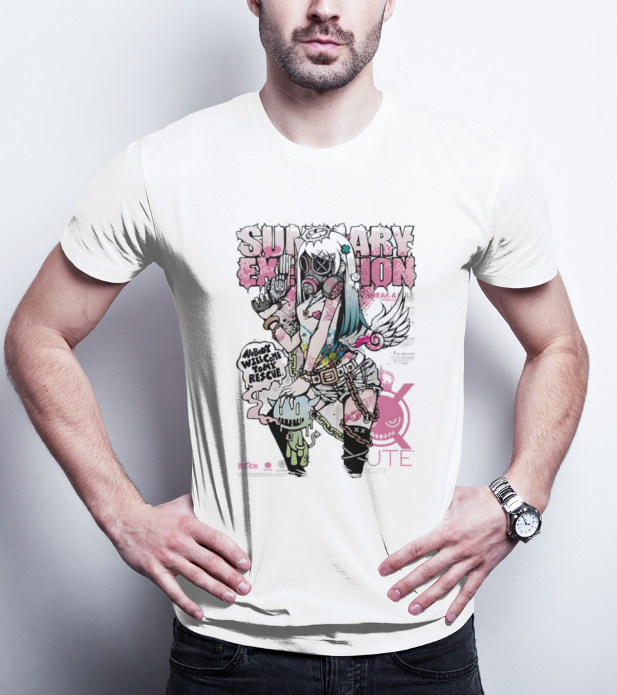 Summary Exhibition Nobody Will Come To My Rescue Execute You Project CK T-Shirt
