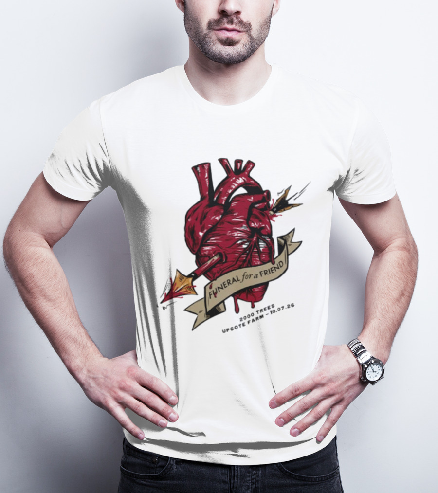 Funeral For A Friend Heart 2008 Those Upon Hope 25.02.08 T-Shirt
