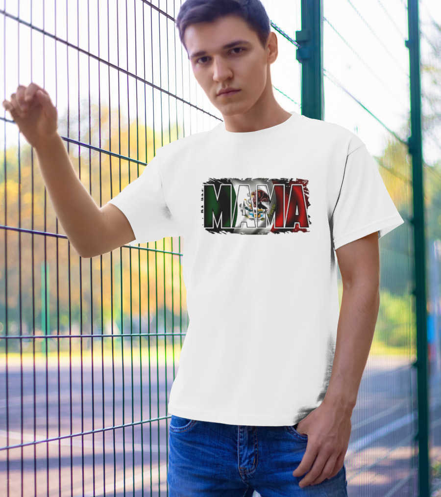 Mama Mexico Mexican Flag National Pride T-Shirt