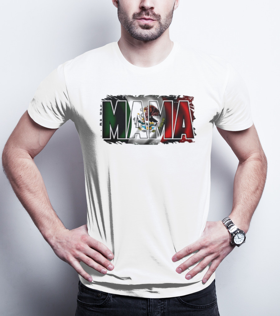 Mama Mexico Mexican Flag National Pride T-Shirt