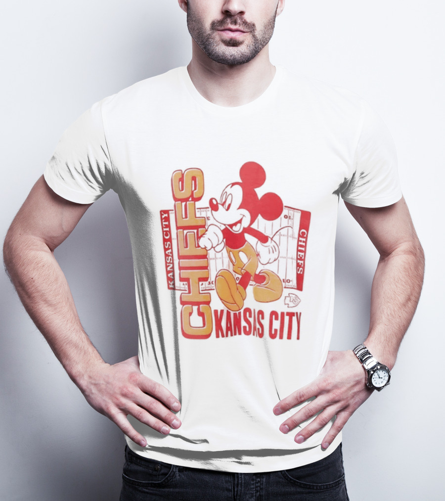 Kansas City Chiefs Mickey Mouse Authentic Fan T-Shirt