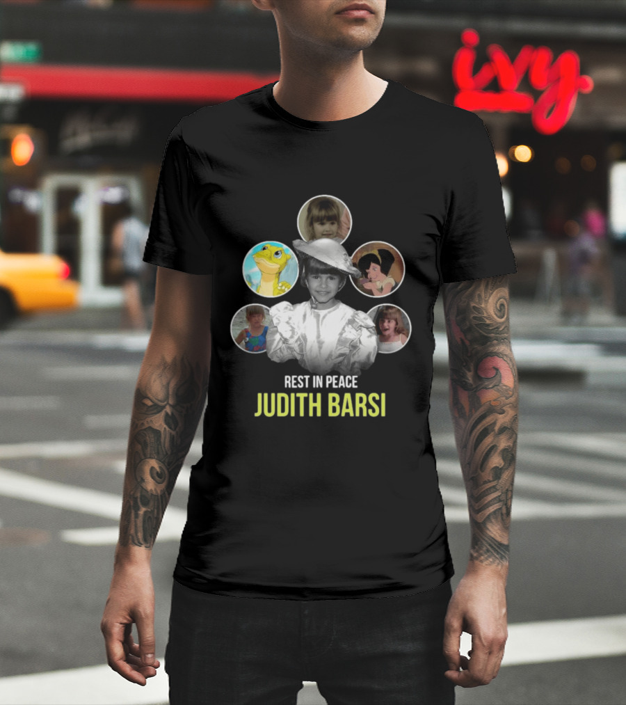 Rest In Peace Judith Barsi Tribute With Memorable Childhood Images T-Shirt
