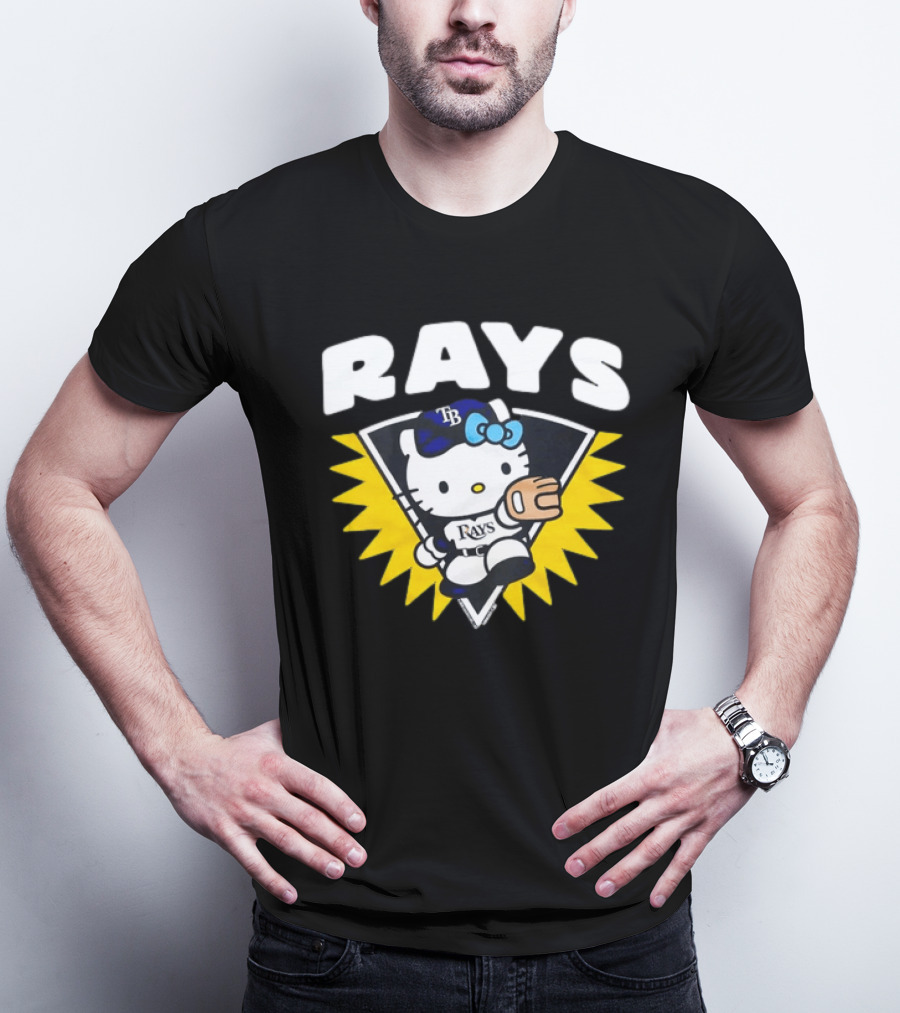 Hello Kitty Tampa Bay Rays Baseball Collaboration T-Shirt