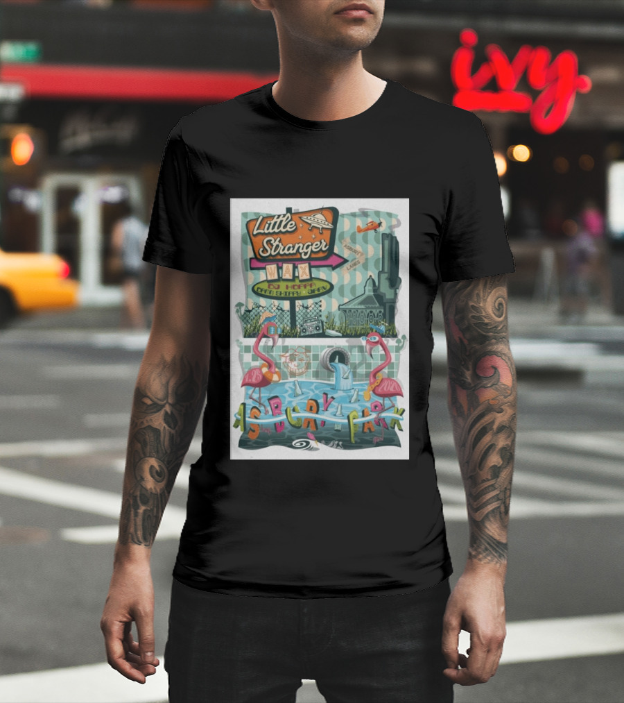 Little Stranger Asbury Park NJ Asbury Lanes DJ HOPPA WAX 7 25 2026 Flamingos T-Shirt