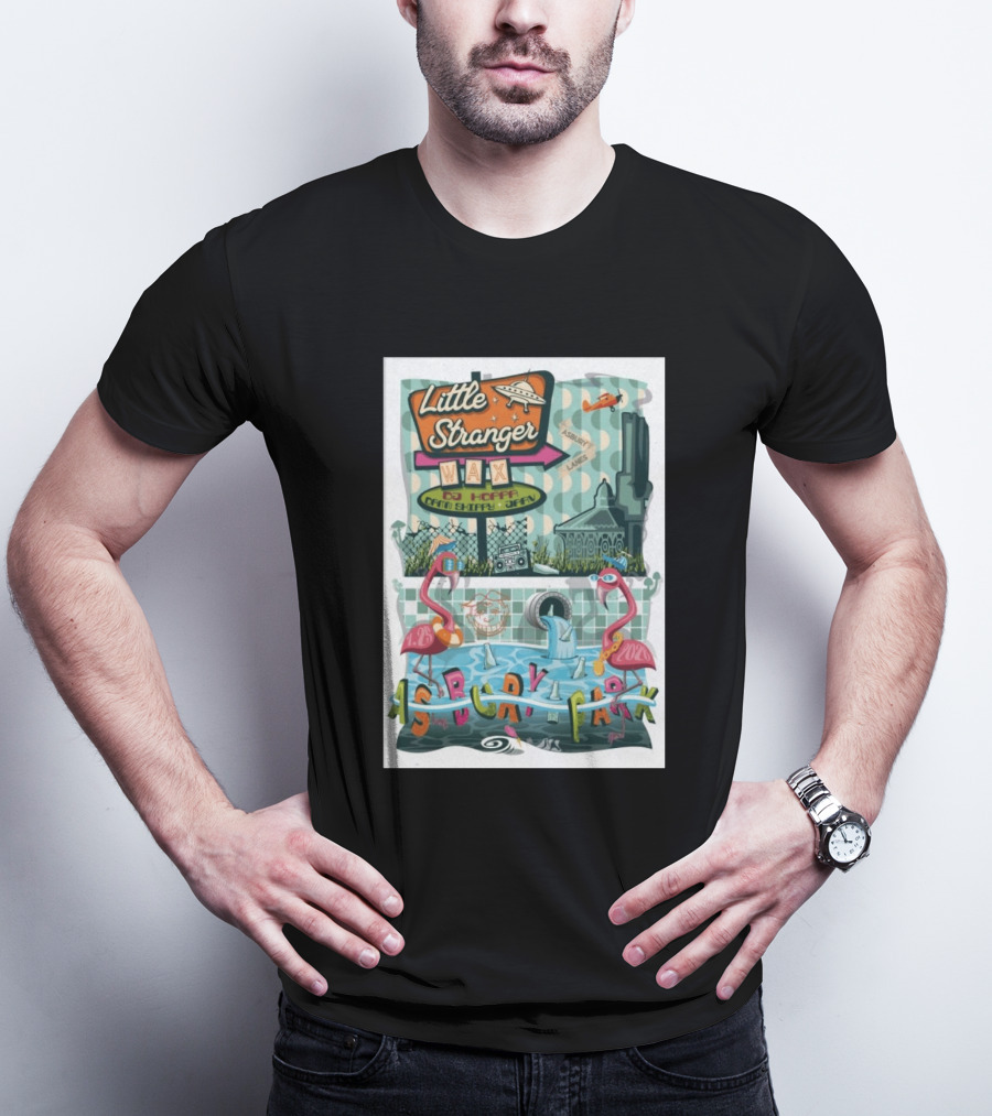 Little Stranger Asbury Park NJ Asbury Lanes DJ HOPPA WAX 7 25 2026 Flamingos T-Shirt