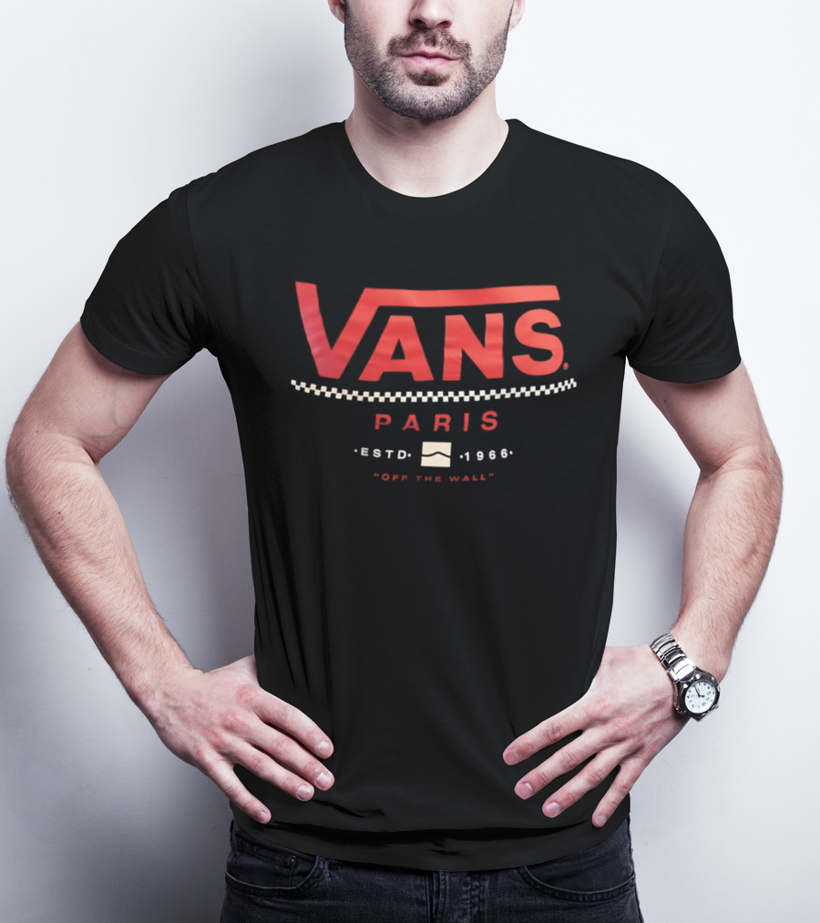Vans Paris Estd 1966 Off The Wall T-Shirt