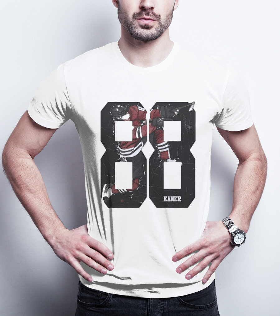 Markdown Patrick Kane Chicago Blackhawks Kaner 88 Ice Hockey Sketch T-Shirt