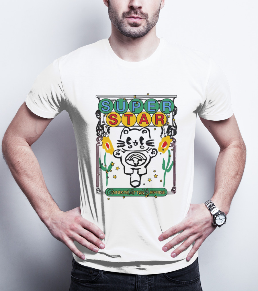Super Star Rainbow Kitten Surprise RKS Indie Rock T-Shirt