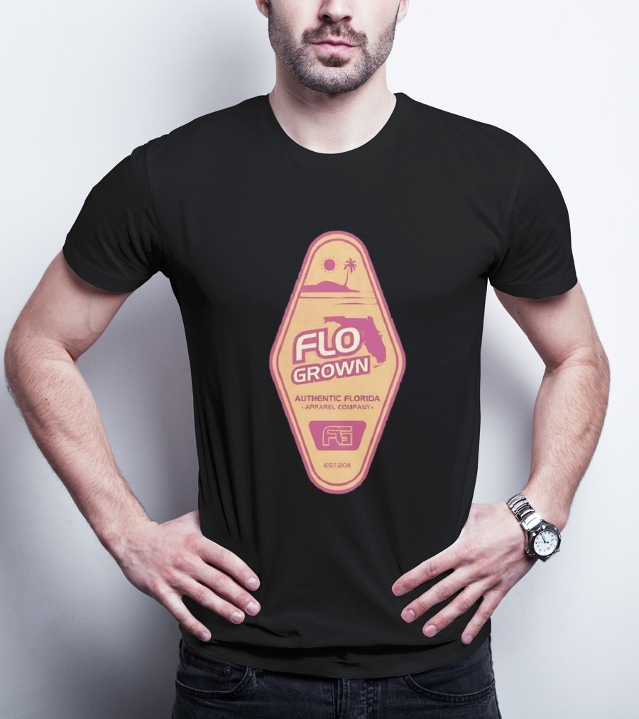 Flo Grown Authentic Florida Apparel Company Est 2011 T-Shirt