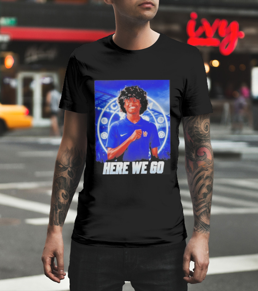 Benji Flowers Chelsea Football Here We Go T-Shirt
