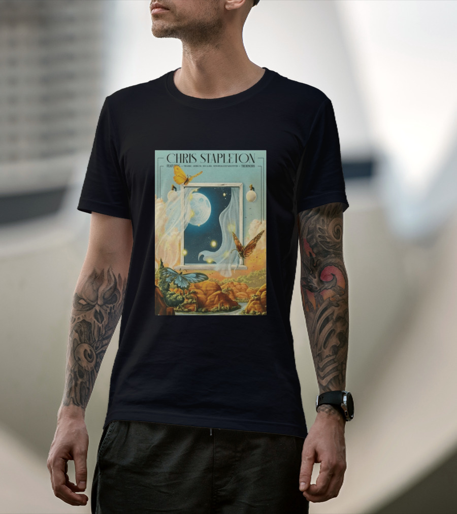 Chris Stapleton Featuring The Gorge July 24 2026 With Margo Price And The Mavericks The Knock3 T-Shirt